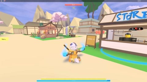 咯咯多解说 Roblox忍者模拟器!火影村刻苦训练成为专业忍者
