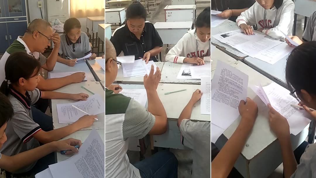 新密市袁庄初中使用塑料袋研究小组研究学习