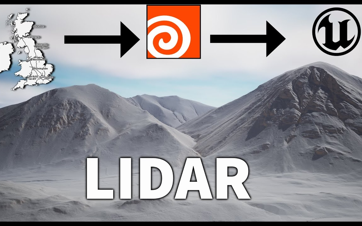 仅需30分钟:使用Houdini将真实世界DTM数据将真实景观导入虚幻引擎(...