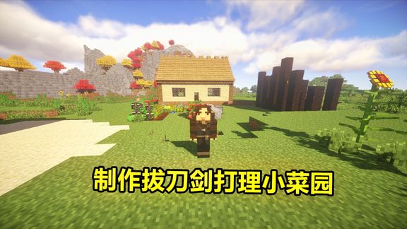 我的世界:暗墨的生存 09 制作拔刀剑打理小菜园
