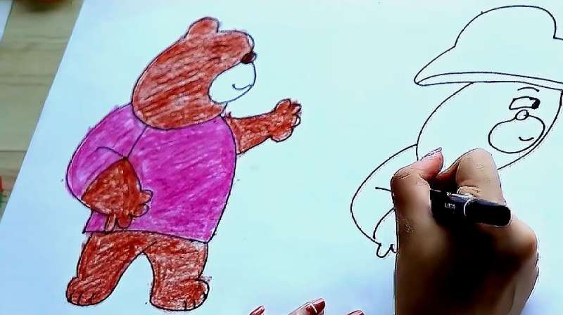 熊出没简笔画,来看看这两个熊大熊二画得像不像