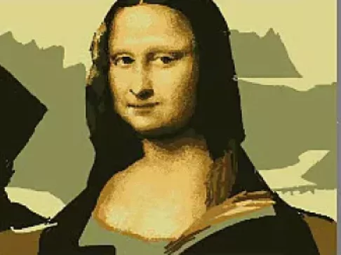 牛就1个字! 我只说1次!看强人用windows 画笔临摹蒙娜丽莎!