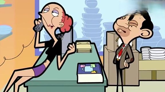 憨豆先生动画版:营业员态度太差,憨豆先生要出招了