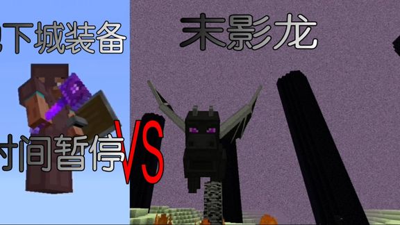 【我的世界】模组介绍 时间暂停 地下城装备大战末影龙 全字幕