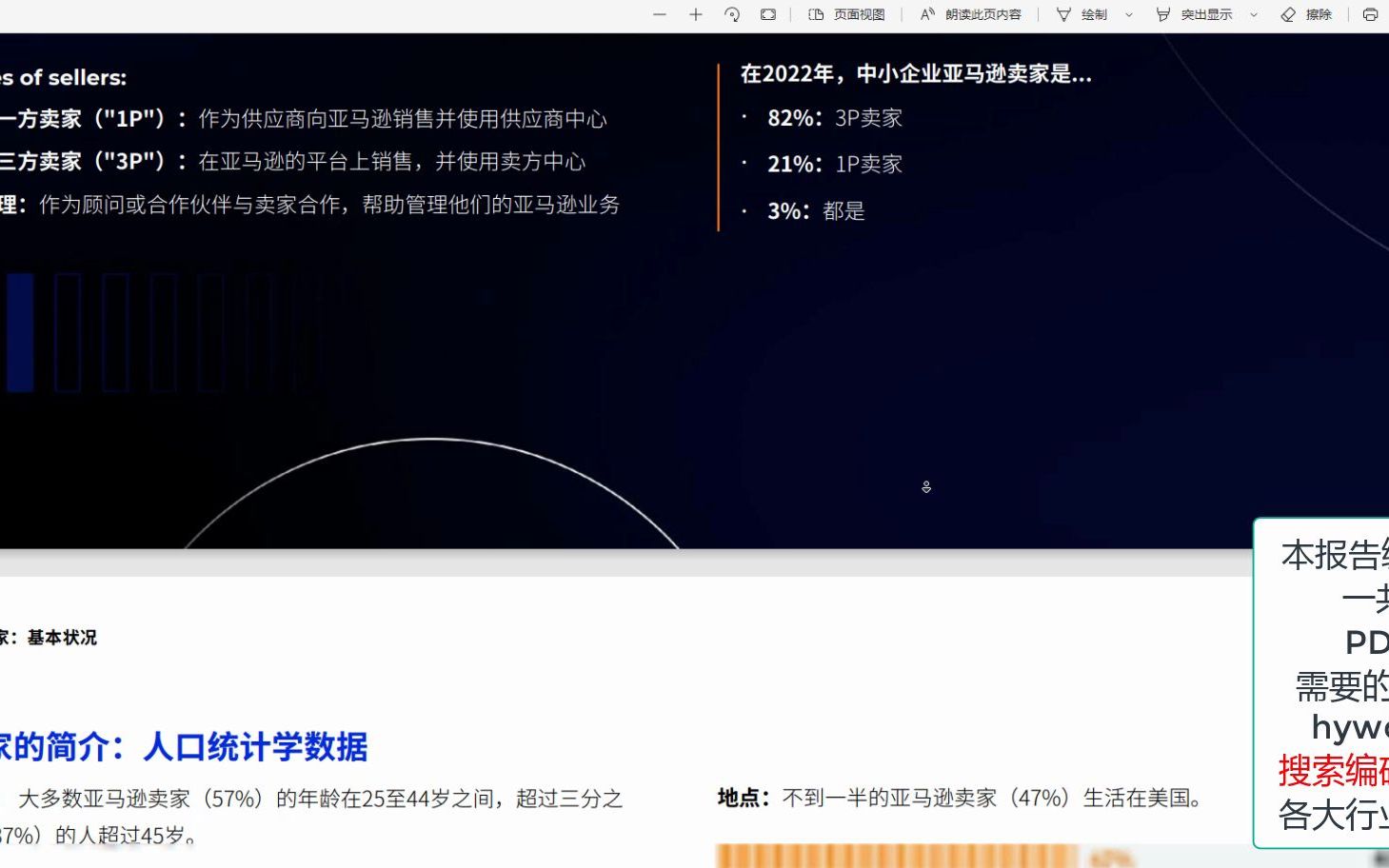 亚马逊2022年卖家状况报告中文版,一共43页,内容完整