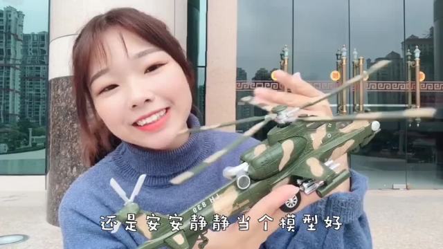 户外开箱“武直十”直升机模型,这可是我国最先进的武装直升机