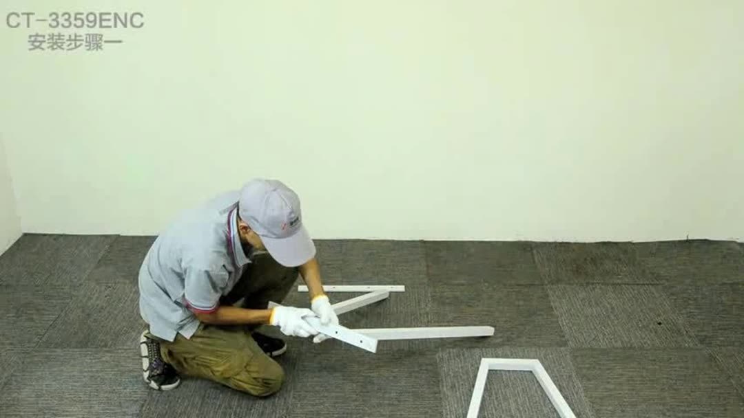 爱特屋 简易电脑桌 小型台式家用办公桌 钢化玻璃写字台(CT-335