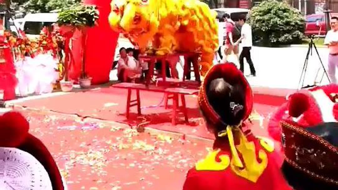 开业舞狮表演 腾龙醒狮团
