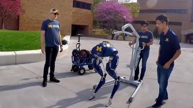 3D行走技术来了,外国发明只有腿的机器人,为研究机器行走