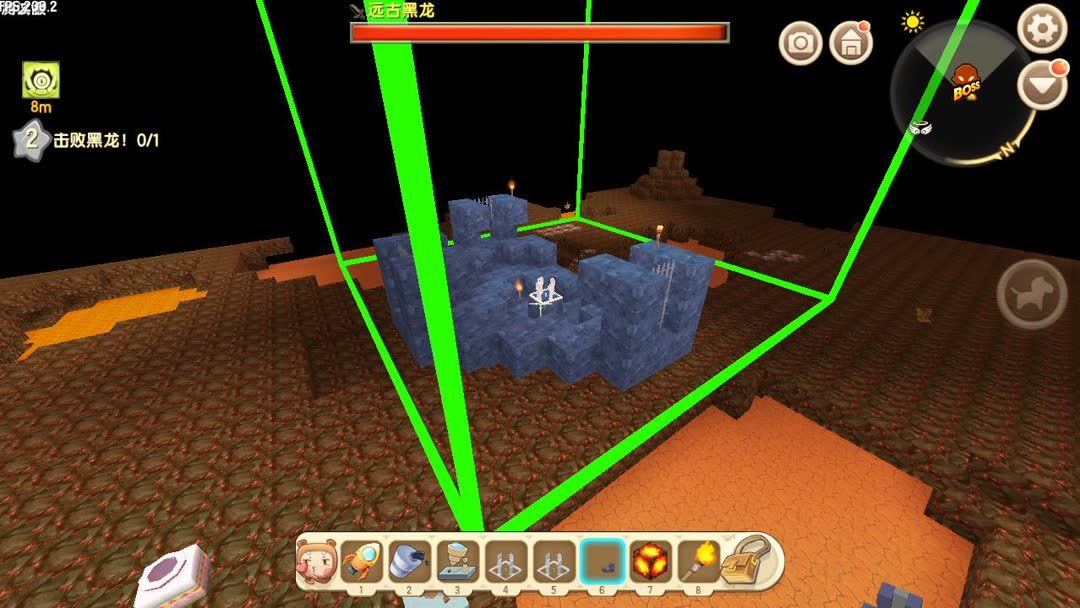 迷你世界:工具台复制黑龙祭台模型,超小祭台,也能孵化黑龙!