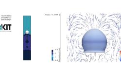 CFD欣赏2 三分层液体中气泡上浮
