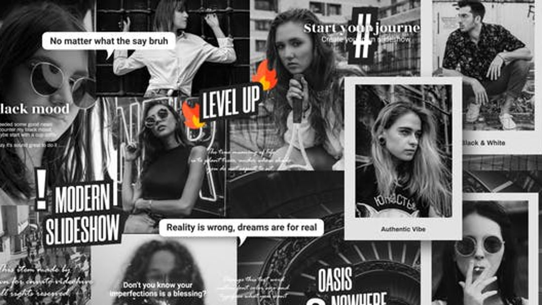 AE模板-超酷的人物介绍视频幻灯片视频婚礼相册视频同学聚会视频...