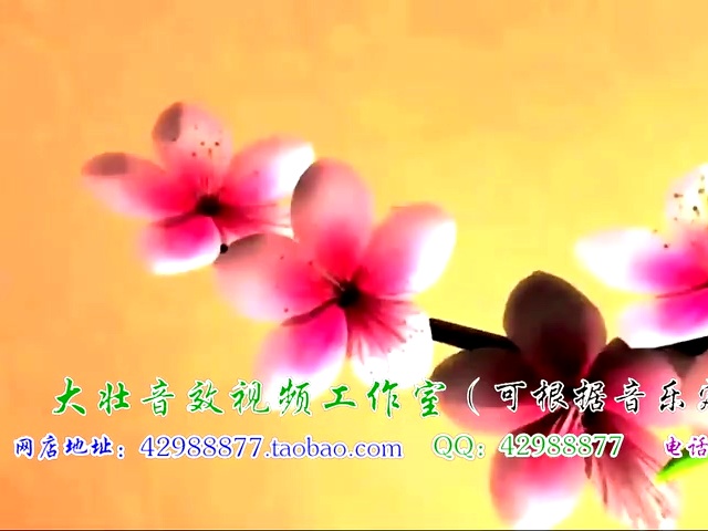 舞台LED背景高清视频素材 唯美桃花开