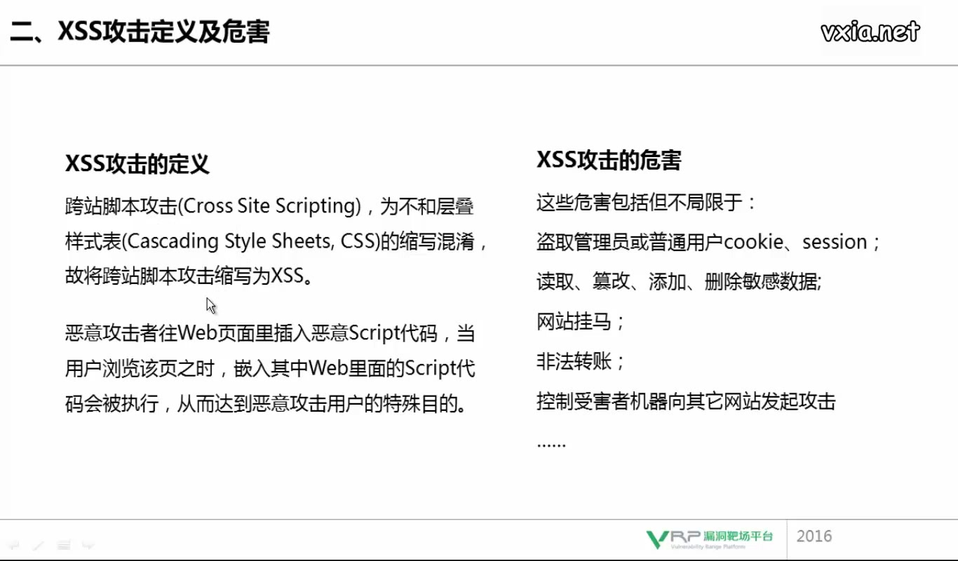 XSS攻击专题概述