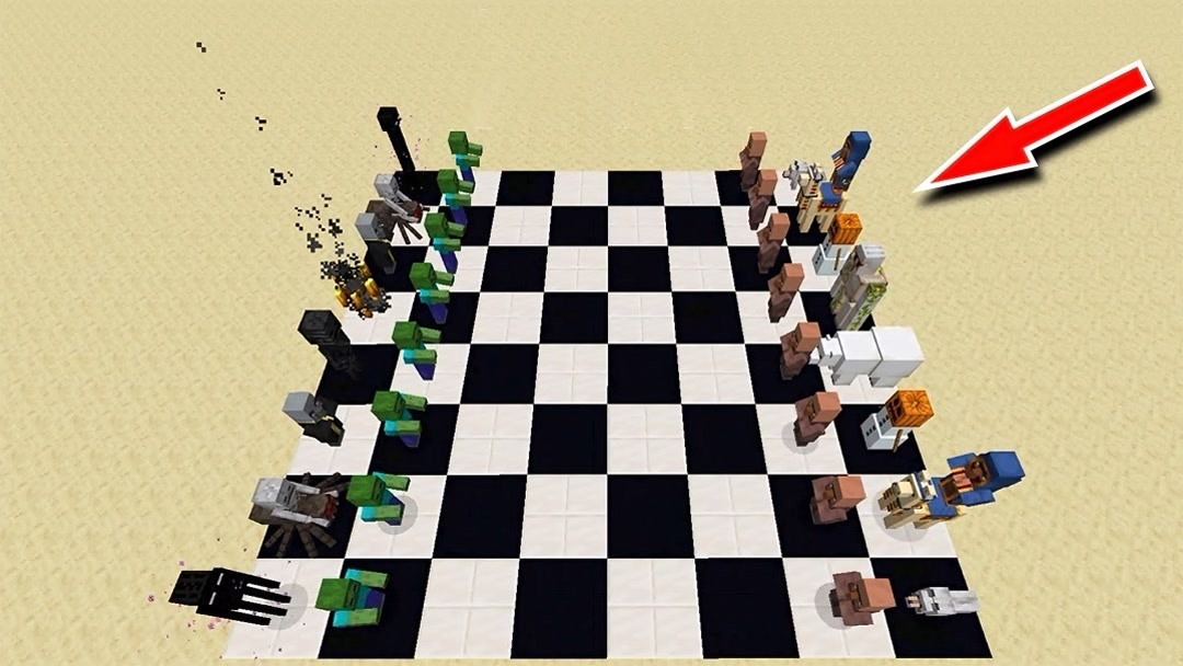 我的世界:MC里玩国际象棋,等一下,北极熊怎么就成皇后了?