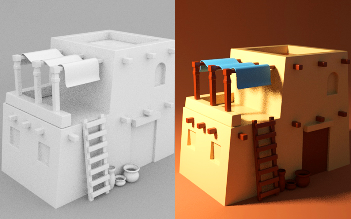 【Maya场景建模】一个小时内制作一个全流程卡通风格小房子,Maya零...