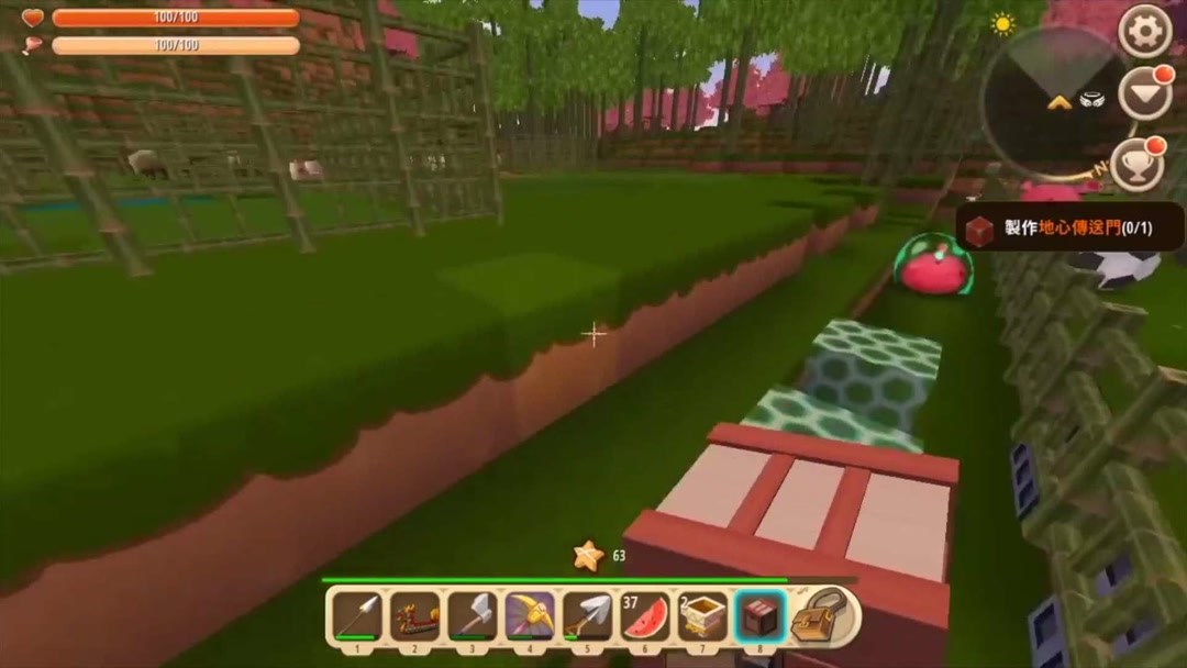 迷你世界生存游戏 全自动烤鸡