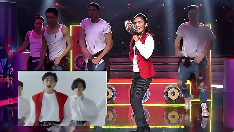 谢娜模仿人气偶像林志颖,唱跳一半原唱出现,谢娜瞬间泪目!