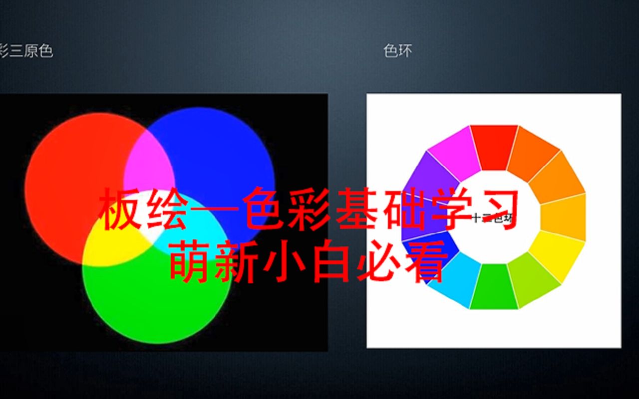 【板绘学习—色彩基础】萌新入门零基础必看,超简单色彩讲解,让你...