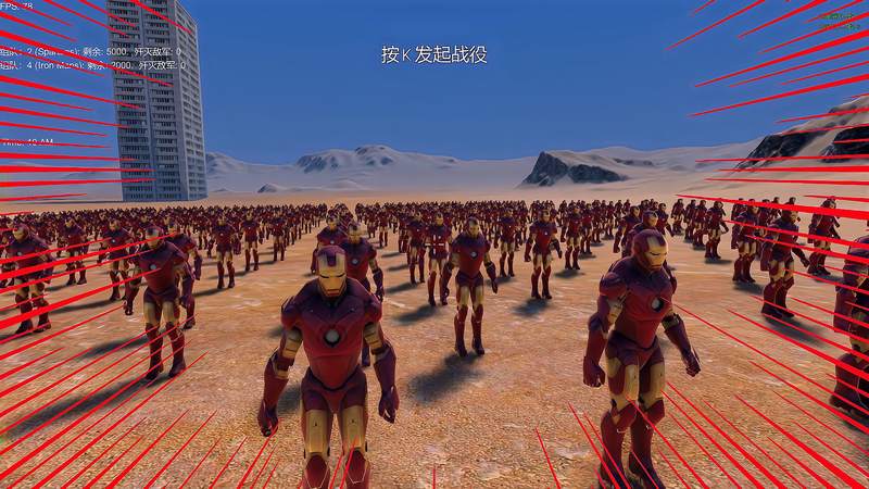 史诗战争模拟器:钢铁侠很厉害,3000人围攻都没事