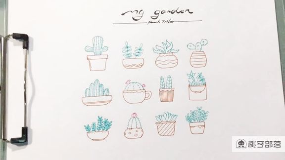 简笔画|三分钟教你画12个小植物 太好学了一起来画吧