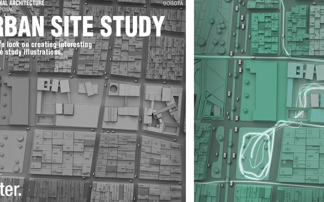 城市尺度下的场地分析图绘制案例