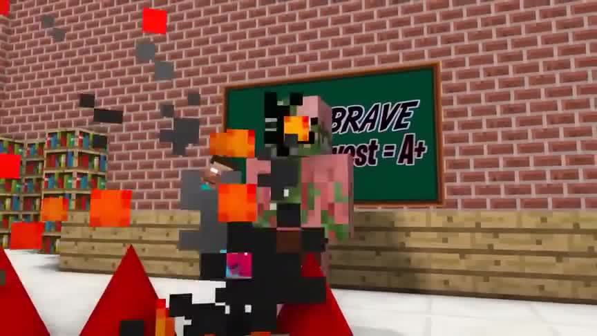 我的世界:怪物学校主持人观众特别制作动画!