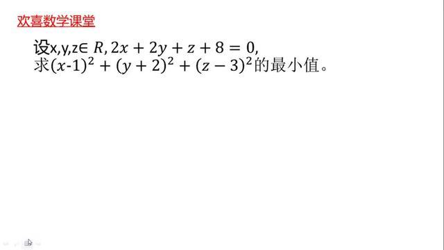 高中数学竞赛题,巧用柯西不等式,掌握方法柳暗花明!