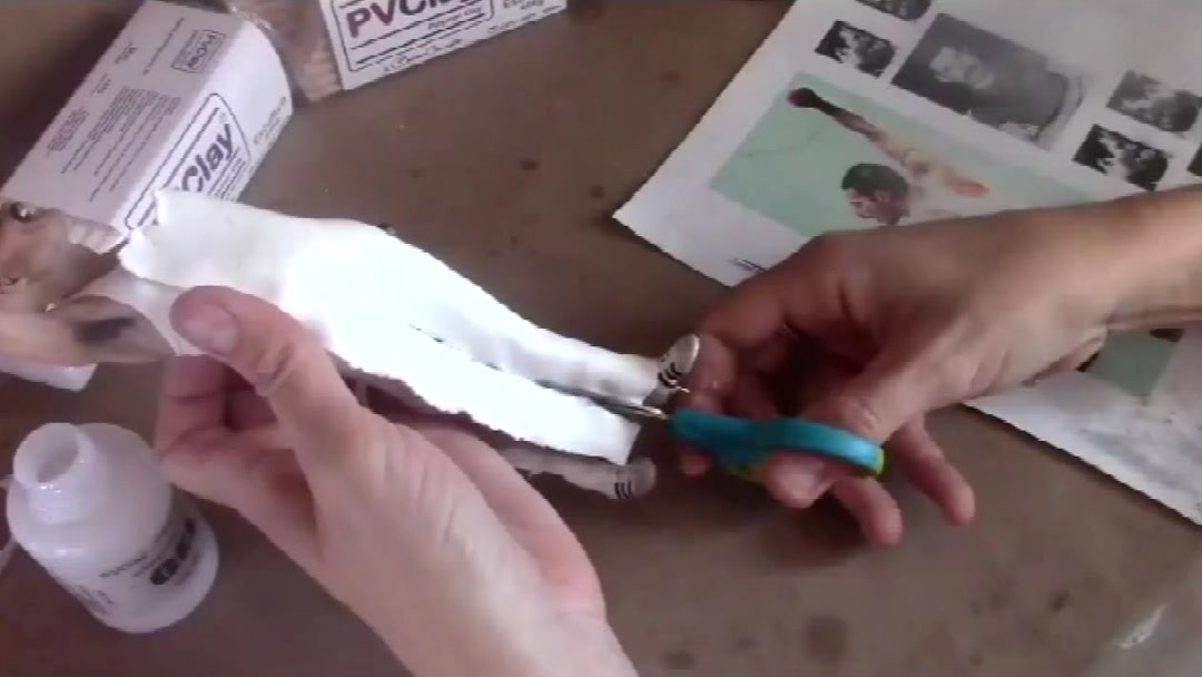 18cm仿真人偶模型制作过程