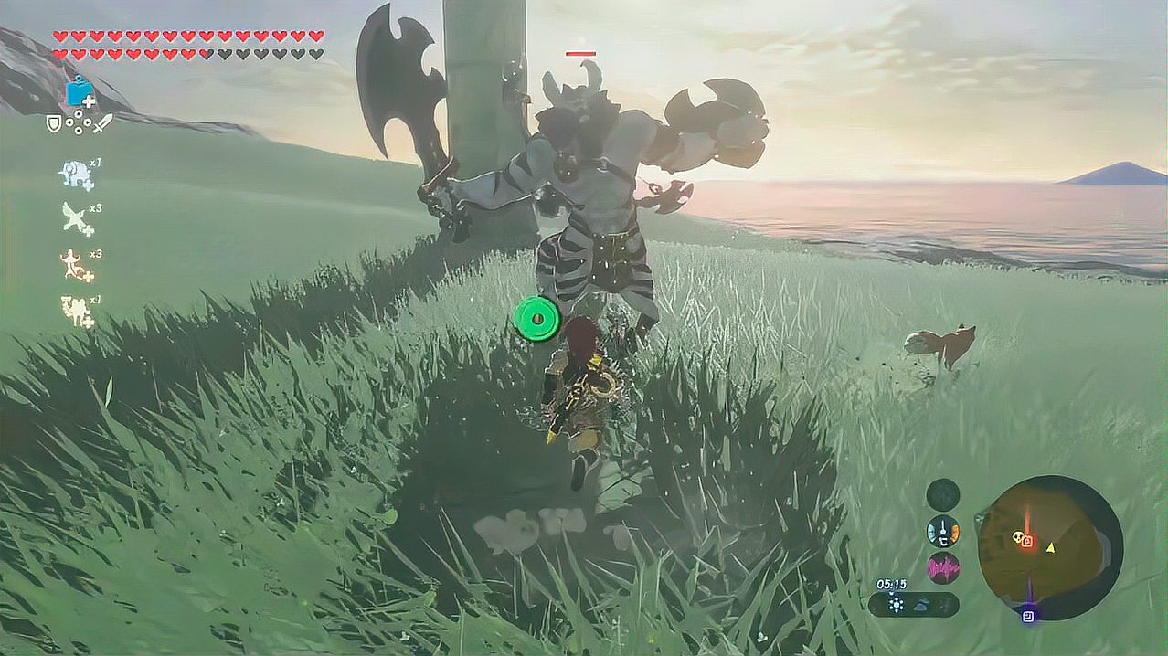 荒野之无消耗火神兽技能强制触发林克时间突袭实在练习