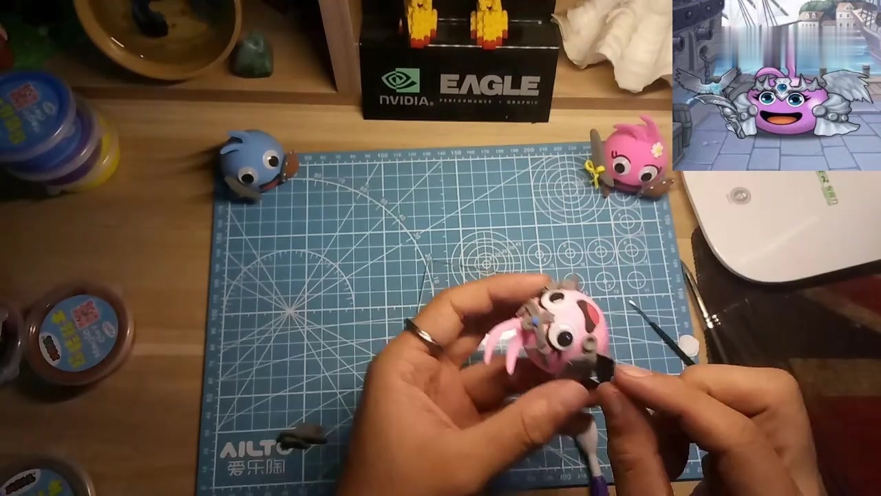 不思议迷宫,雅典娜冈布奥超轻粘土制作