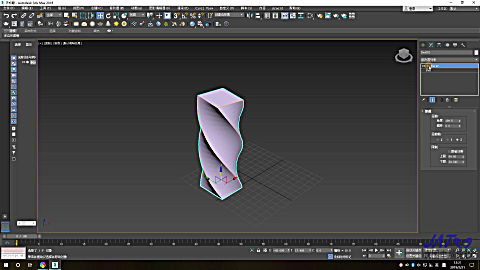 3DMax软件教程-弯曲、扭曲、倾斜、锥化等变形命令