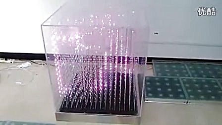 3D LED Cube Demo for TOYOTA 16x16x16