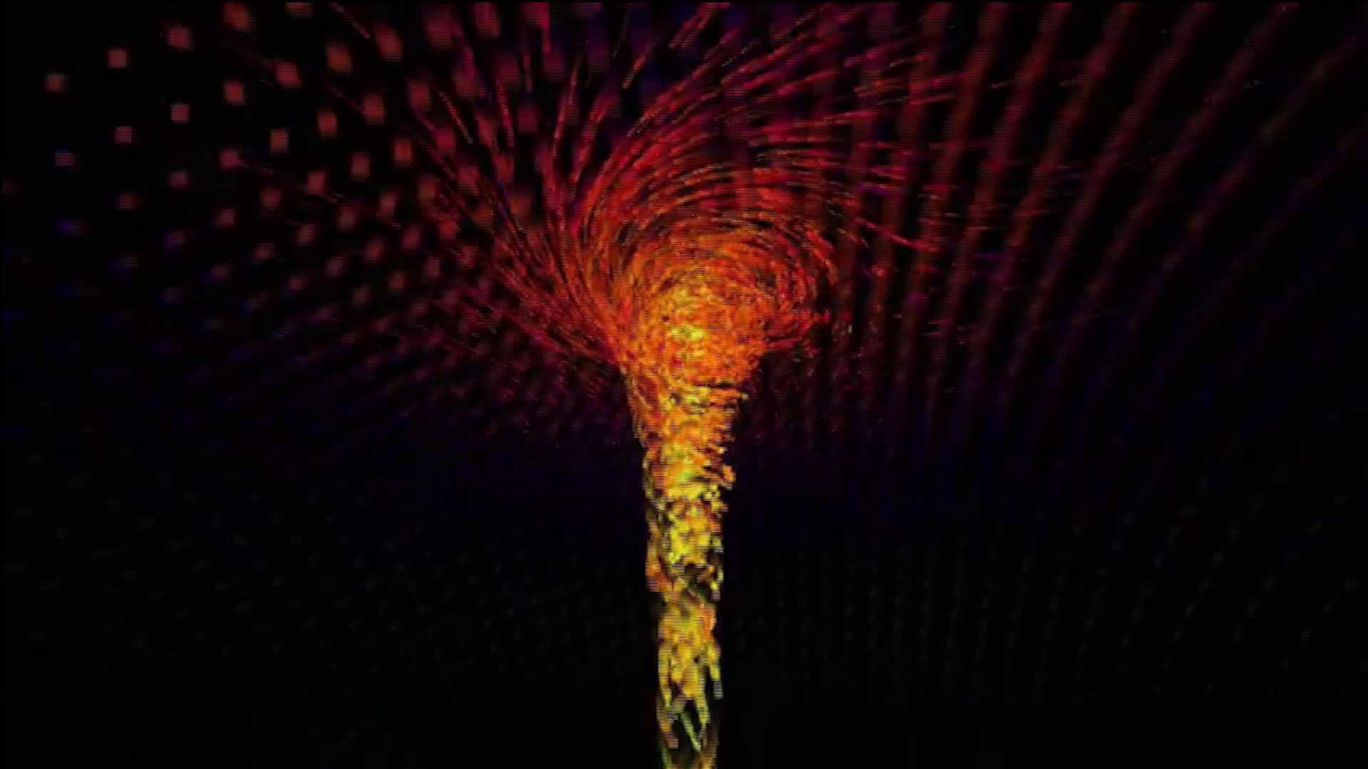 【代码特效】程序员用两百行代码写出来的粒子龙卷风