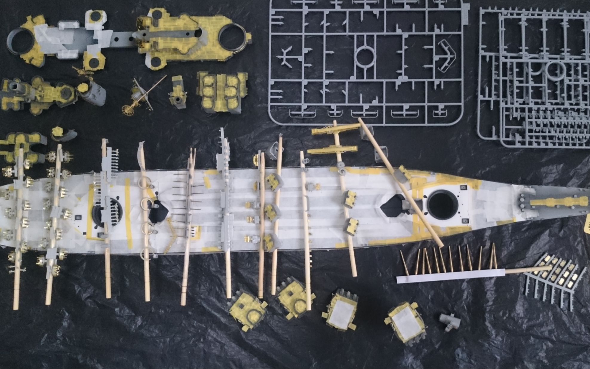 【模型制作】喷漆大串烧请放心食用,1/350蒙大拿制作(第二十期)