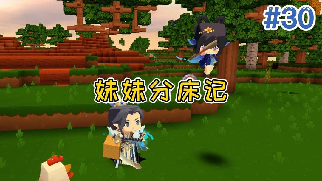 花样迷你年迷你世界兄妹生存30:妹妹分床记!