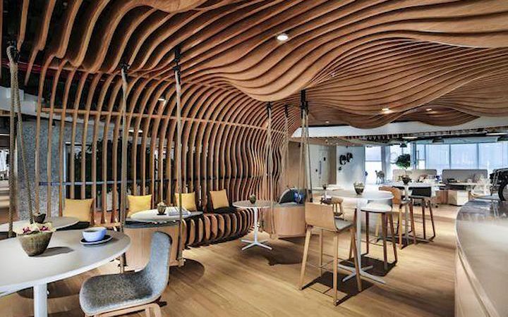 3d建模波浪造型吊顶。