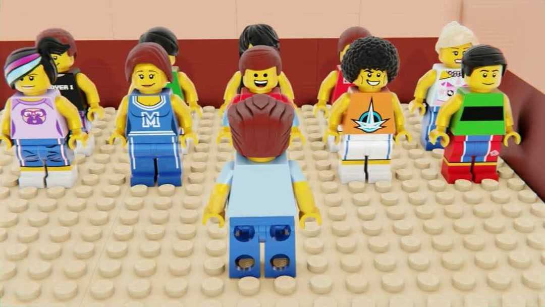 乐高动画之跟随健身教练