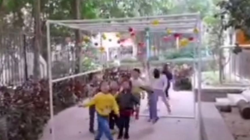 幼儿园小班的孩子们