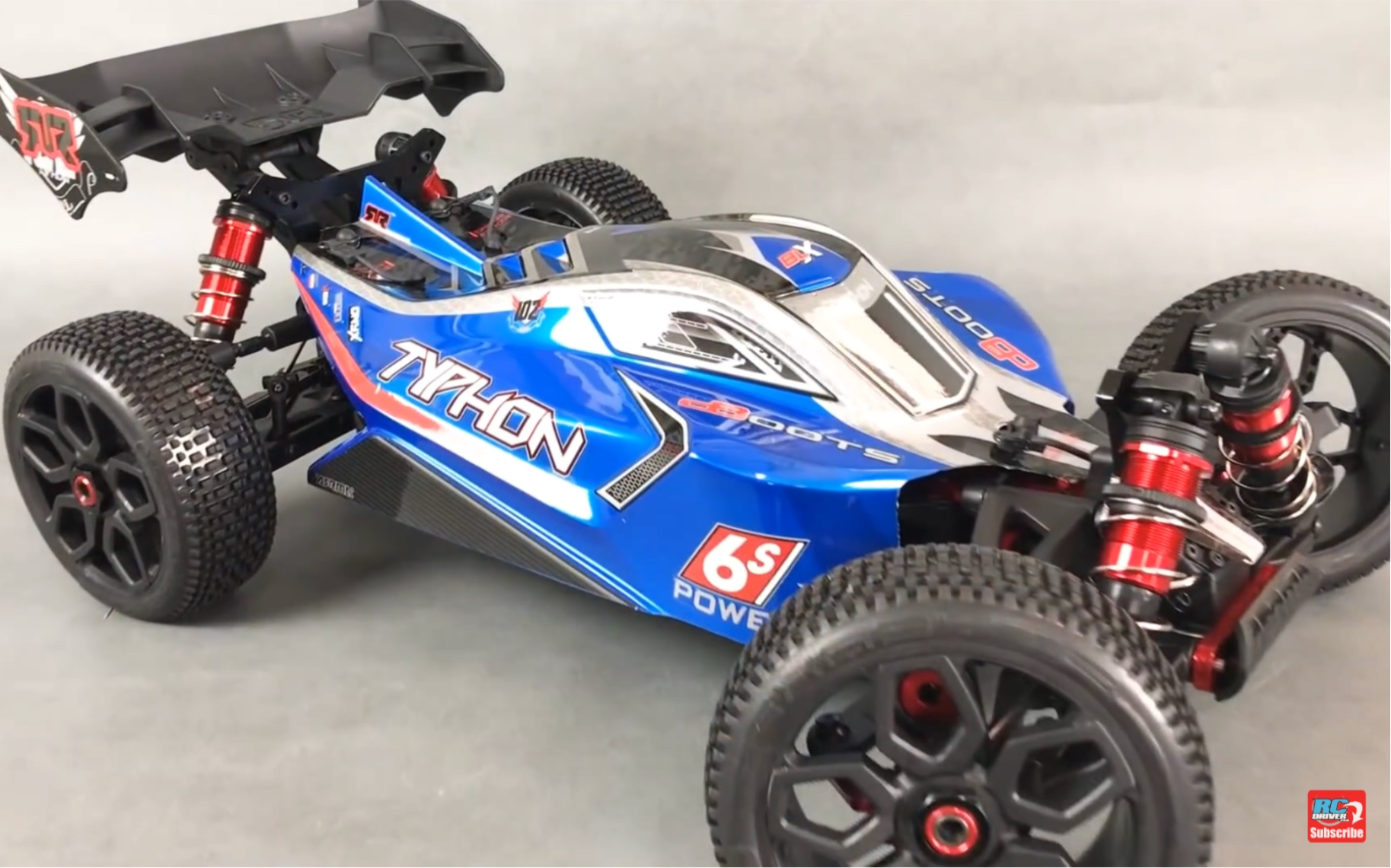 arrma typhon 6s v3 版 台风 1/8 电越开箱 下地 飞坡 测试 rc 遥控模型车