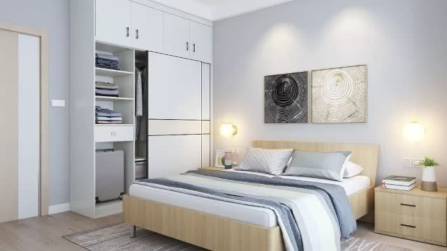 衣柜旁直接砌堵薄墙,隐形漂亮又实用,我家怎么就没想到呢