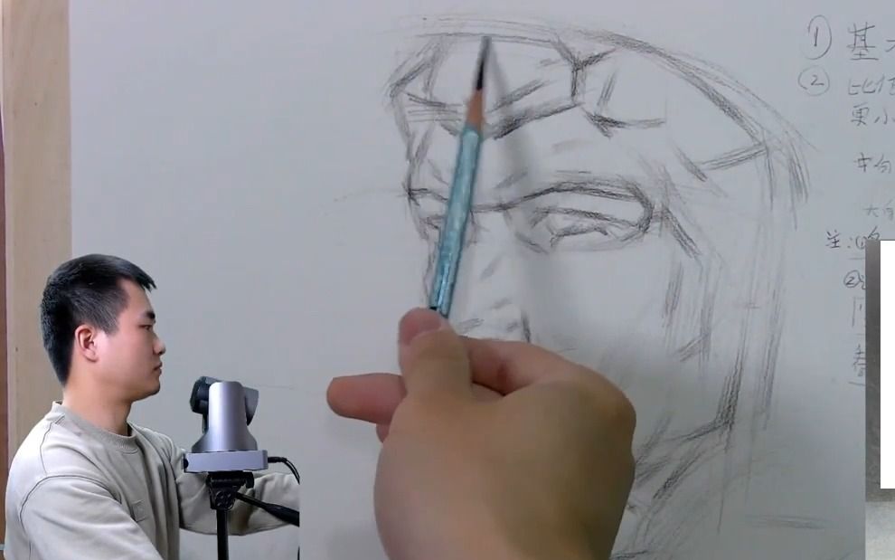 小张老师素描头像系统教学全体系课程教程百度云网盘——石膏头像...