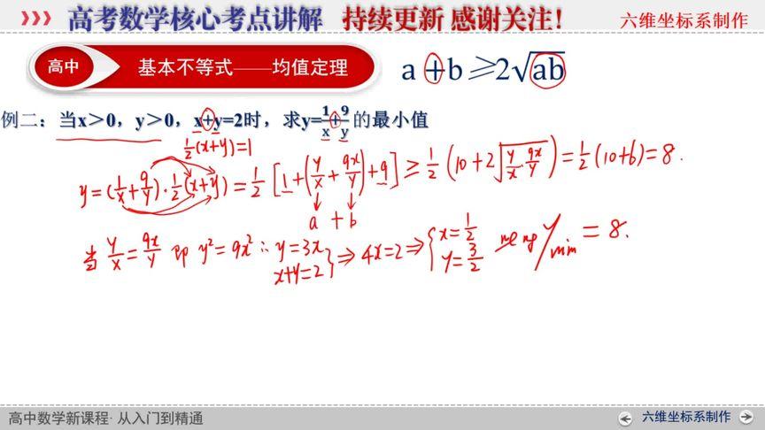 高考数学核心考点重要不等式基本不等式均值定理考点及乘“1”法