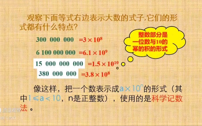 RJ数学七(上)第20讲 科学计数法