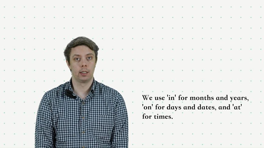 外教讲授小学语法:时间介词