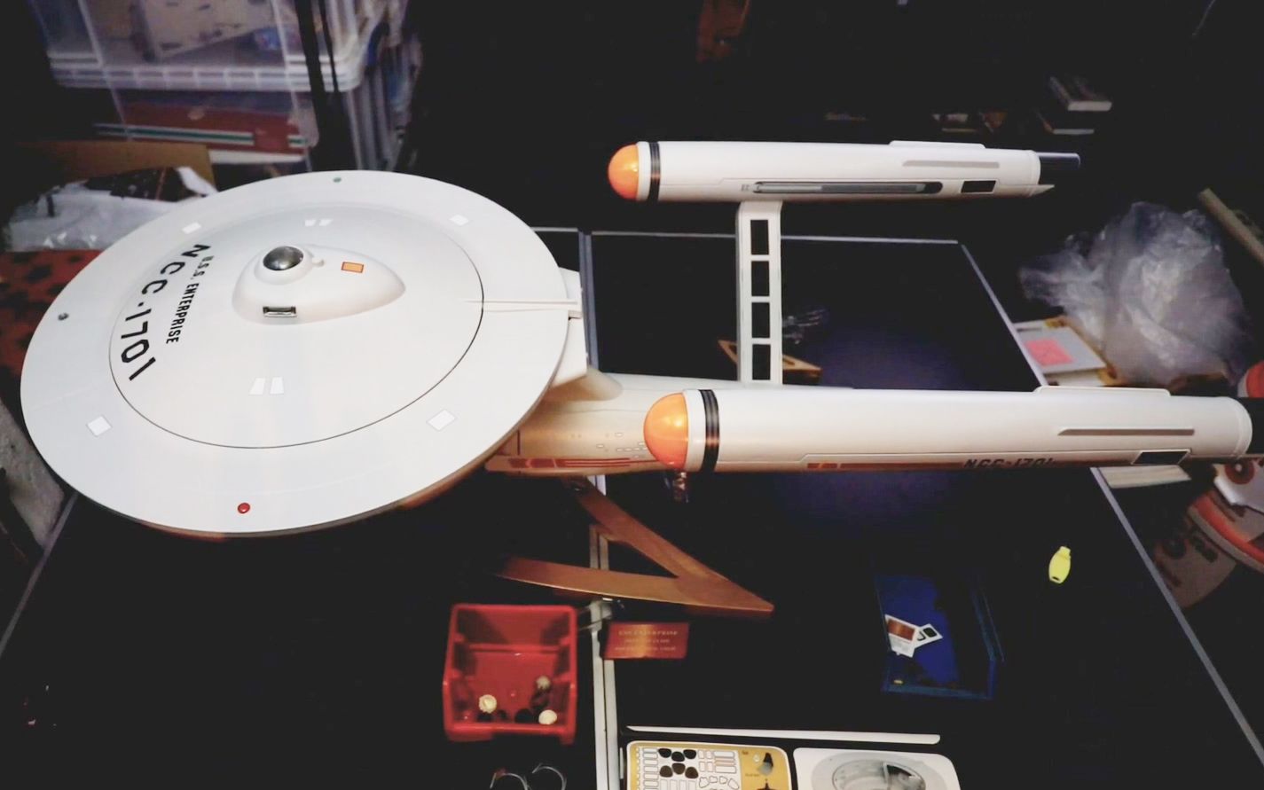 星际迷航企业号星舰模型NCC-1701开箱制作