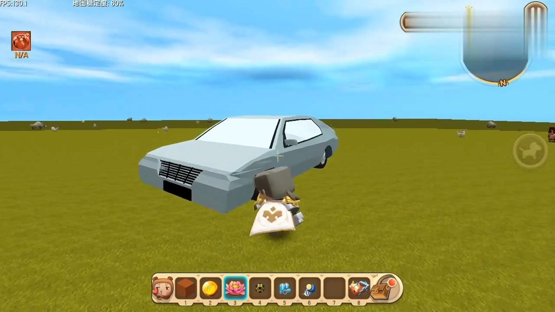 迷你世界:召唤豪华小汽车教程,还能在马路上行驶!