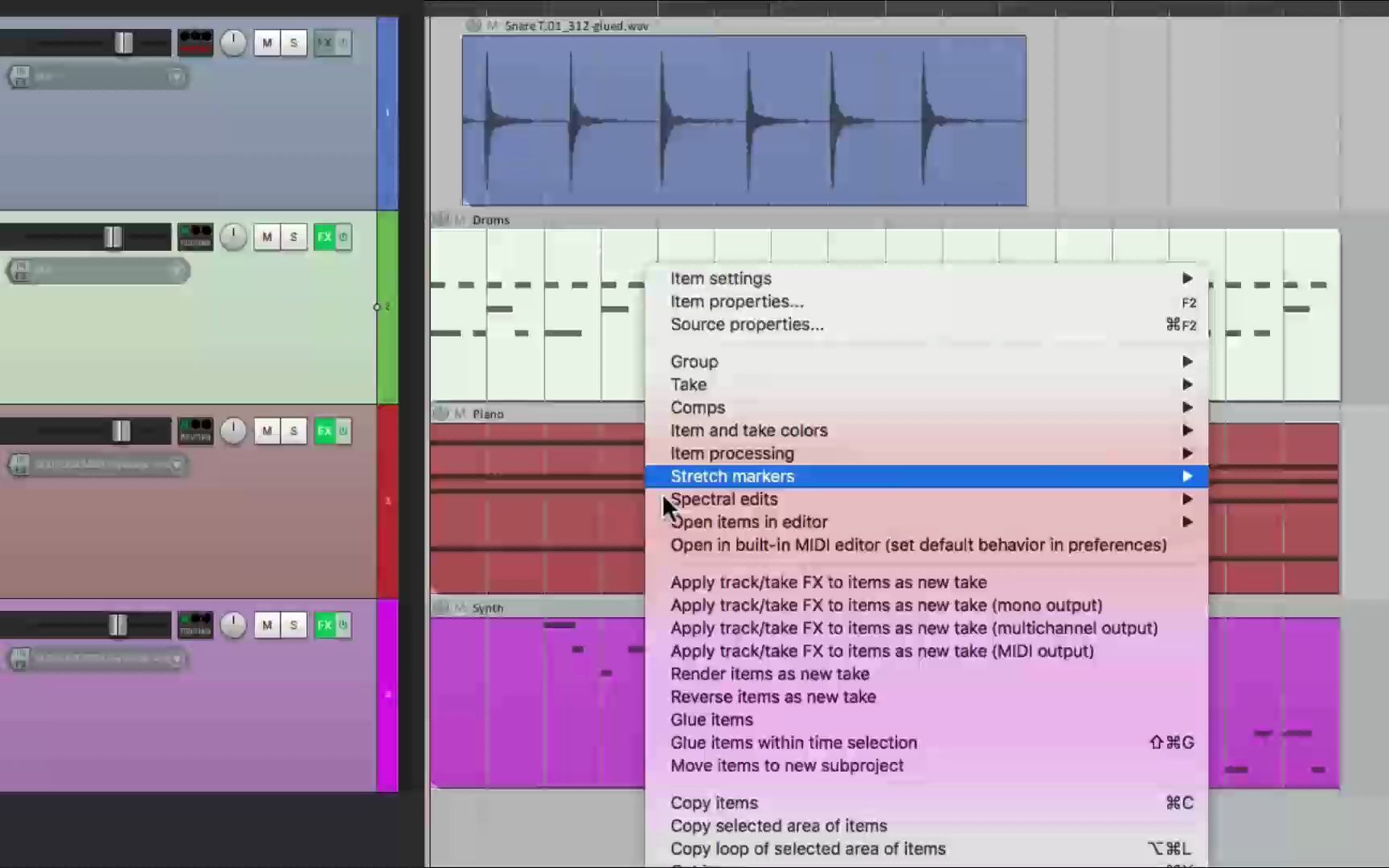 43.reaper中的嵌入式MIDI编辑器(更新版)-43. The In Line MIDI Editor in ...