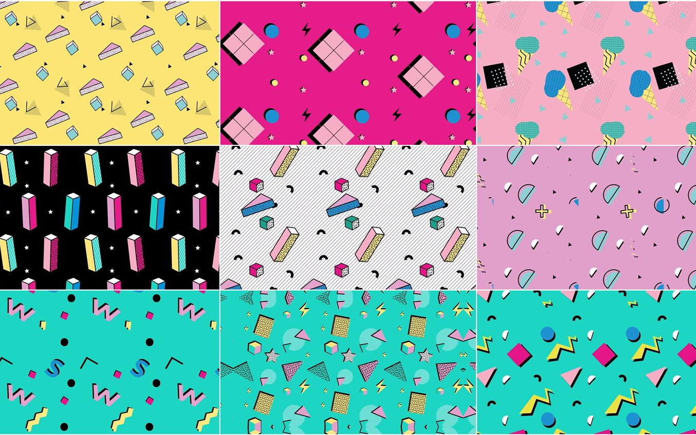 AE模板-抽象几何图案几何形状视频背景