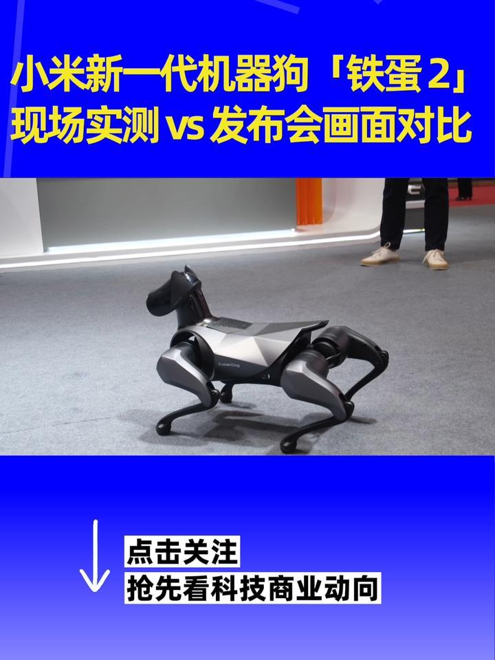 现场实测!小米新一代机器狗 Cyberdog 2 实际功能究竟如何?极客公园...